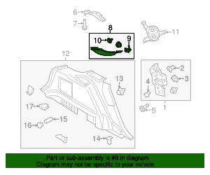 2016-2023 Lincoln Trim D Pillar FA1Z-5831011-BN | QuirkParts