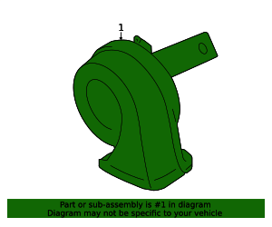 25620-6RR1A - Low Note Horn 2020-2024 Nissan Rogue | Nissan Parts ...