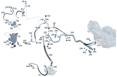 Refrigerant Line Routing for 2019 Mercedes-Benz GLA250 | Mercedes-Benz ...