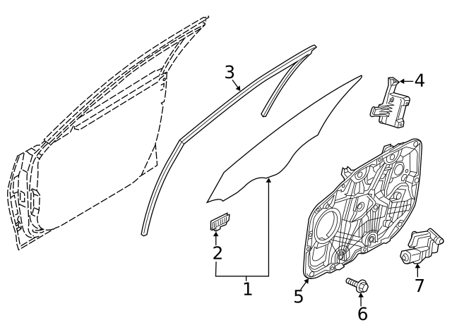 2019-2022 Genesis G70 Rear Guide 82550-G9000 | OEM Parts Online