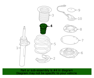 Genuine BMW 31-33-6-852-445 | Strut Bumper | FREE Shipping on Most ...