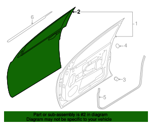 2012-2019 Nissan Outer Panel 80152-1PA0A | TascaParts.com