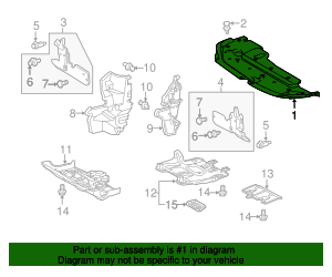 53292-60120 - Radiator Support Access Cover 2014-2023 Lexus GX460 ...