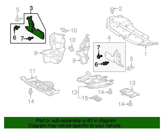 53747-60030 - Radiator Support Air Deflector 2010-2023 Lexus GX460 ...