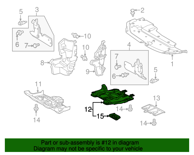 51450-60050 - Under Cover 2010-2023 Lexus GX460 | Longo Lexus Parts