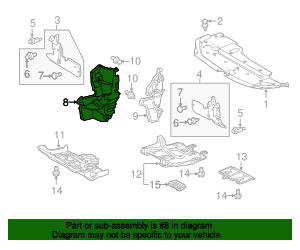 53293-60150 - Radiator Support Air Deflector 2014-2023 Lexus GX460 ...