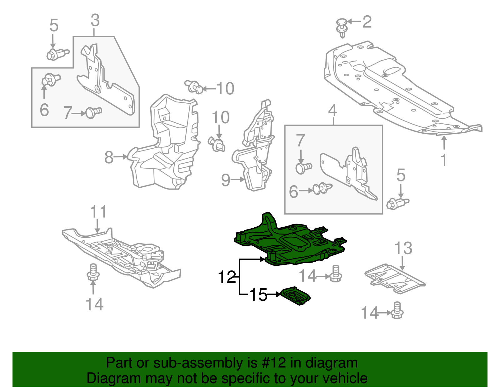 51450-60050 - Under Cover 2010-2023 Lexus GX460 | Longo Lexus Parts