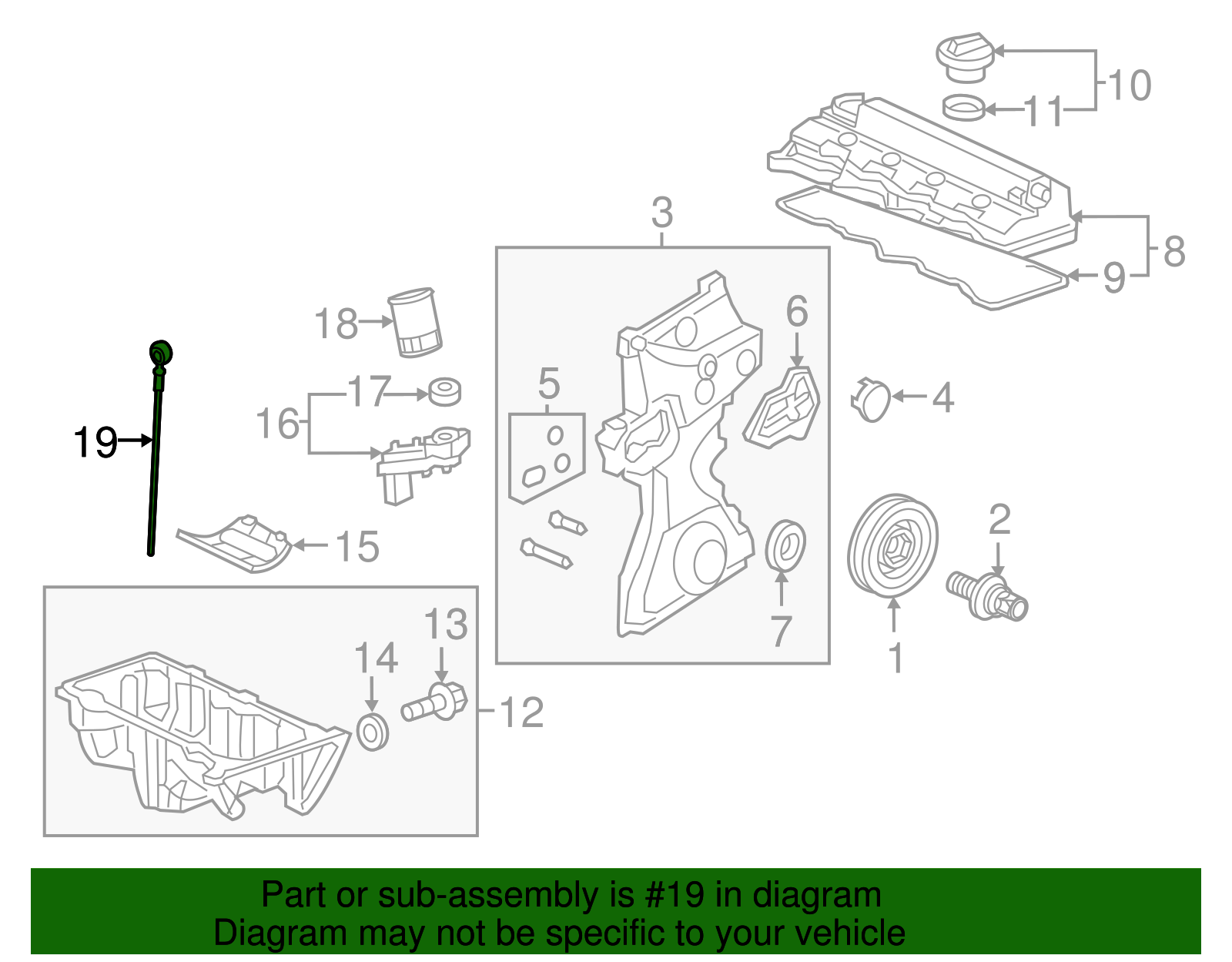 OEM 2006-2022 Honda Dipstick 15650-RNA-A00 | Honda Automotive Parts