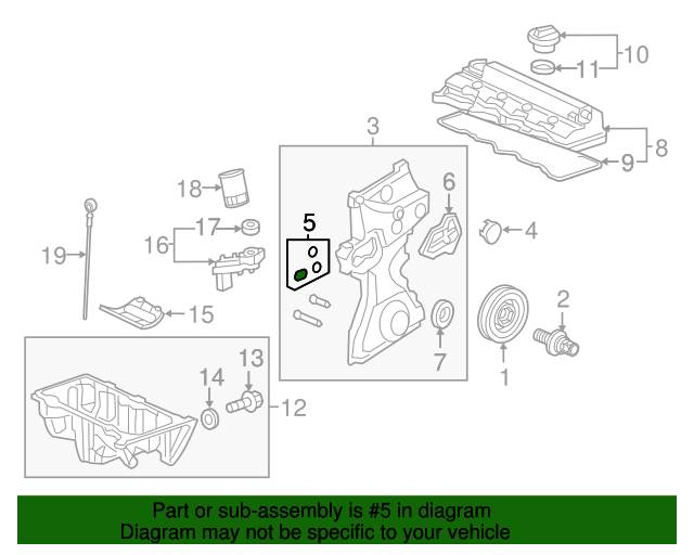 15101-RNA-A00 - Timing Cover O-Ring 2006-2022 Honda | Honda Parts Online