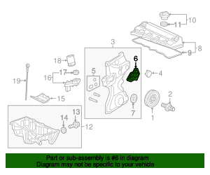 OEM 2006-2022 Honda Timing Cover Cover 15112-RNA-A00 | Honda Automotive ...
