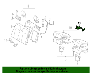 73706-53040 - Child Restraint Anchor Plate 2010-2015 Lexus | Lexus ...
