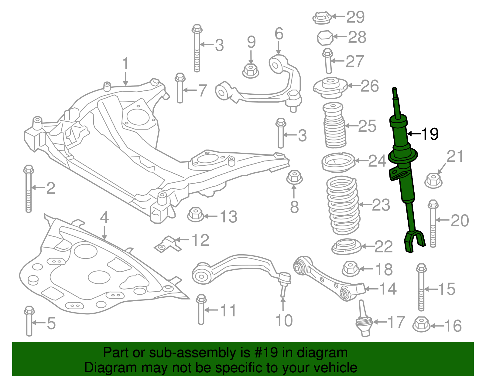 31-31-6-798-151 - 2010-2017 BMW - Strut | BMWPartsHub