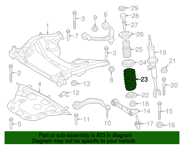 31336786770 - 2010-2016 BMW Coil Spring (31-33-6-786-770) | BMW of ...