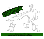 2006-2013 Chevrolet Corvette Wheelhouse - Driver's Side (LH) 22904952 ...