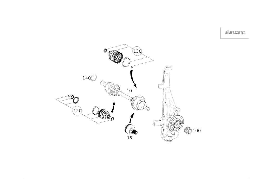 166-350-70-00 - Repair Kit, Joint Housing 2012-2019 Mercedes-Benz ...