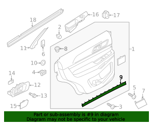 2016-2019 Ford Trim Molding FB5Z-78275A37-AD | OEM Parts Online