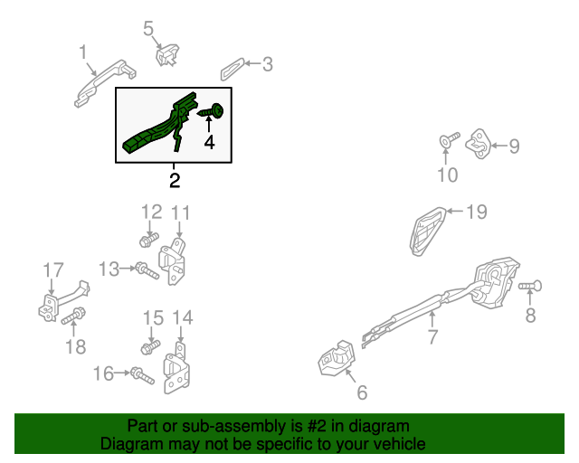 2017-2023 Mazda CX-5 Handle Base KB7W-73-42X | OEM Parts Online