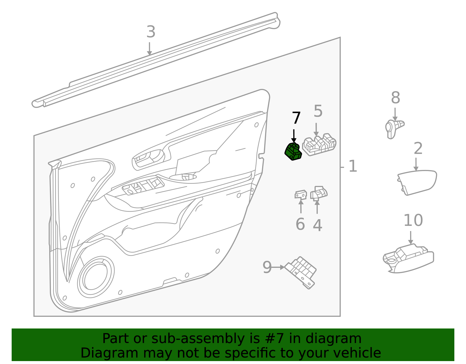 2016-2020 Toyota Mirai Mirror Switch 84872-62020 | Toyota Parts Center