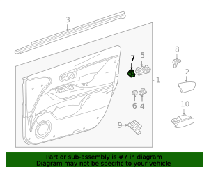 2016-2020 Toyota Mirai Mirror Switch 84872-62020 | Toyota Parts Center