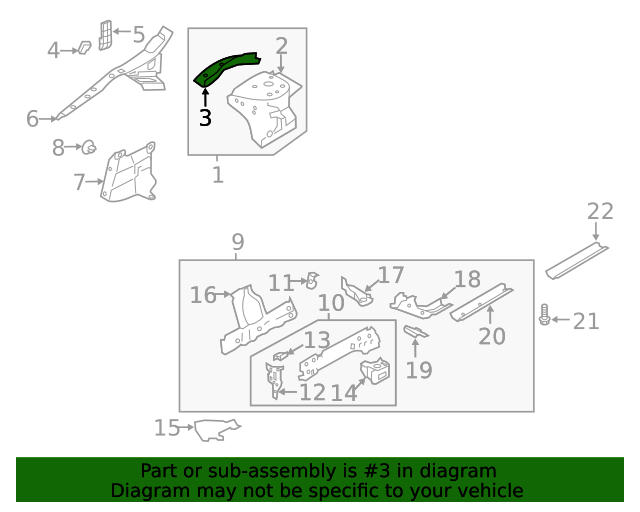 64113-6CA0A - Upper Panel 2019-2024 Nissan Altima | Nissan Parts ...