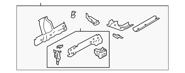 2019-2020 Nissan Altima Side Member Assembly G5101-6CAMA | QuirkParts