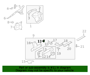 2019-2025 Nissan Altima Support Plate F2521-6CAMA | Temecula Nissan Parts