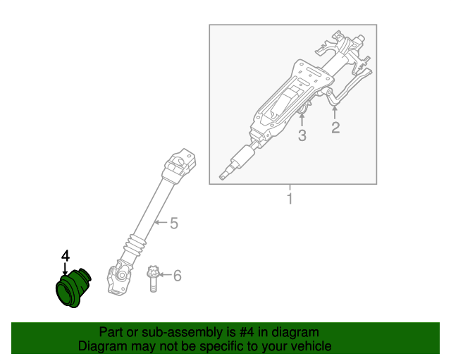 32-30-6-763-071 - Steering Coupling Boot 2006-2013 BMW ...