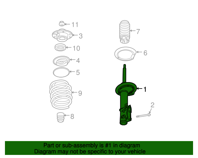 2007-2012 GM OEM NEW 2007-12 GM Chevrolet Saturn Malibu Aura Front ...