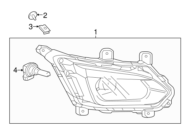2016-2017 Chevrolet Equinox Driver Side Daytime Running Lamp 23375566 ...