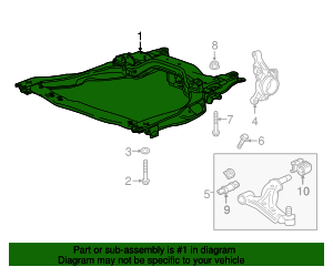 2016-2022 Chevrolet Spark Engine Cradle 95374367 | GMPartsDirect.com
