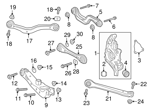 Rear Suspension for 2025 Cadillac XT5 | GMPartsDirect.com