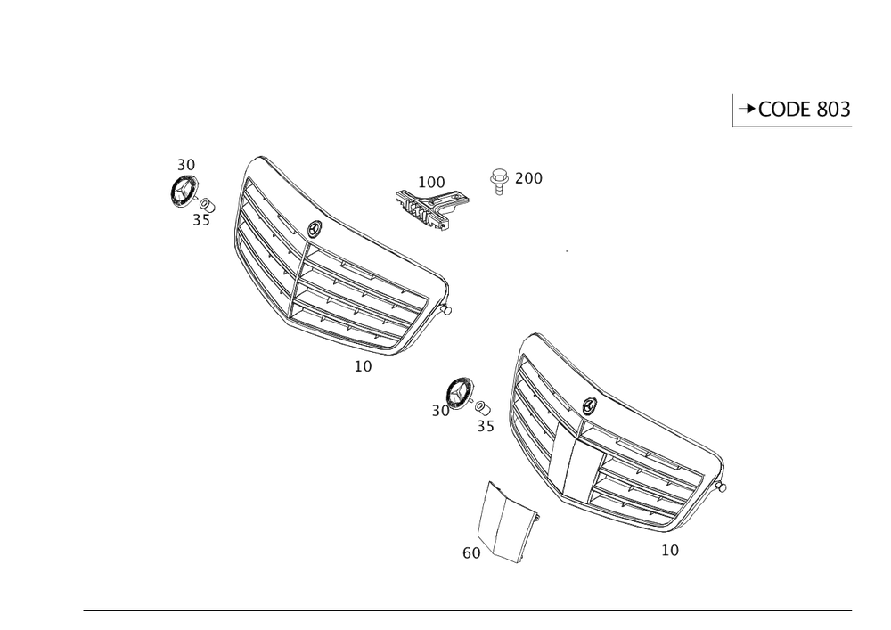 212-885-25-74 - Trim Molding 2010-2016 Mercedes-Benz | Mercedes-Benz ...