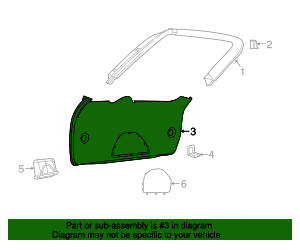 2011-2024 Dodge Durango Lift Gate Trim 6ZP61DX9AB | Mopar Parts Canada