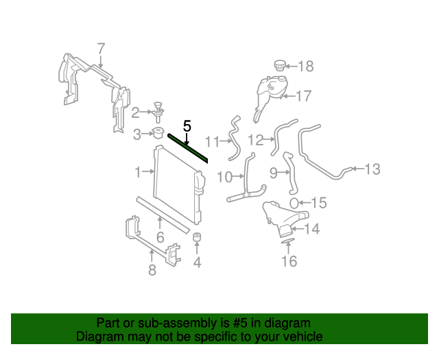 221-505-05-86 - Sealing Strip 2008-2013 Mercedes-Benz | Mercedes-Benz ...