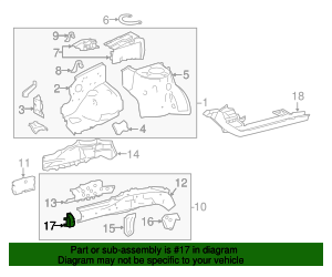2014-2019 Toyota Corolla Bumper Bracket 57014-02101 | Toyota Parts Center
