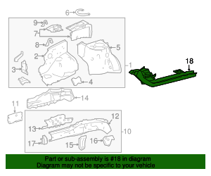 Toyota Rear Rail Part# 5710702905 | Toyota Of Colorado Springs Parts