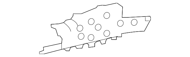 57017-01010 - Rail Reinforced - 2003-2019 Toyota | OEM Genuine Toyota Parts