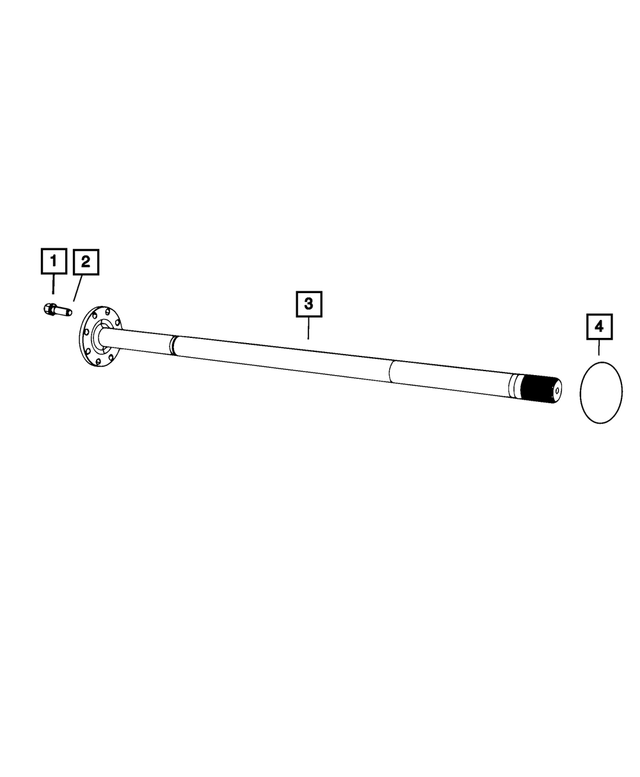 MOPAR AXLE REAR SHAFT - 68529032AA - 68529032AA | Mopar Online Parts