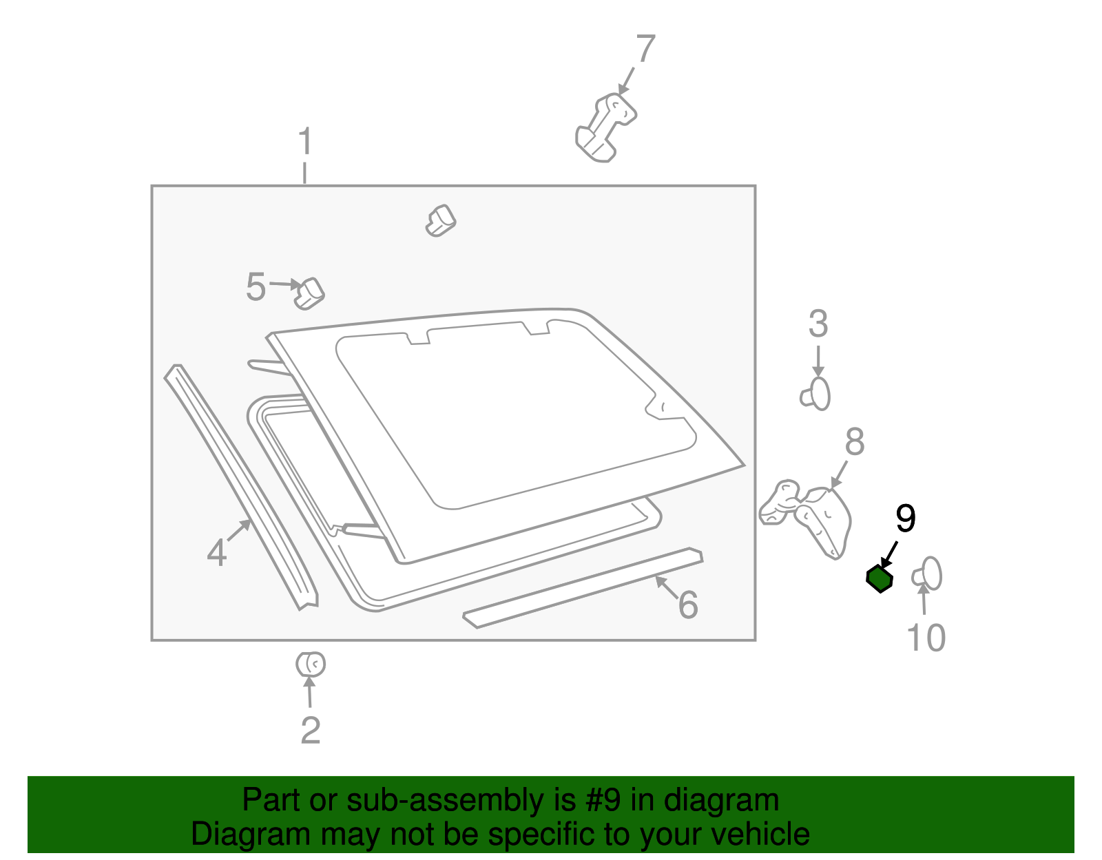 2004-2010 Toyota Sienna 2004-2010 Toyota Sienna - Hinge 62915-AE010 ...