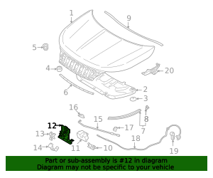 2022-2024 Mitsubishi Lock Bracket 5900B016 | Mitsubishi Parts Warehouse ...