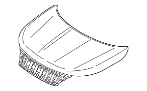 65100W140P - Hood Panel 2022-2024 Mitsubishi | Mitsubishi Direct Parts