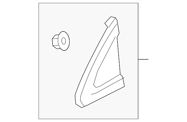 2017-2020 Cadillac XT5 Black Front Passenger Side Fender Upper Rear ...