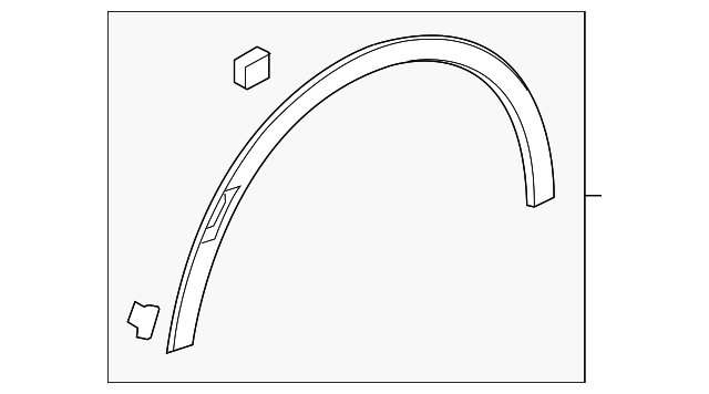 2017-2024 Cadillac XT5 Primed Passenger Side Front Wheel Opening ...