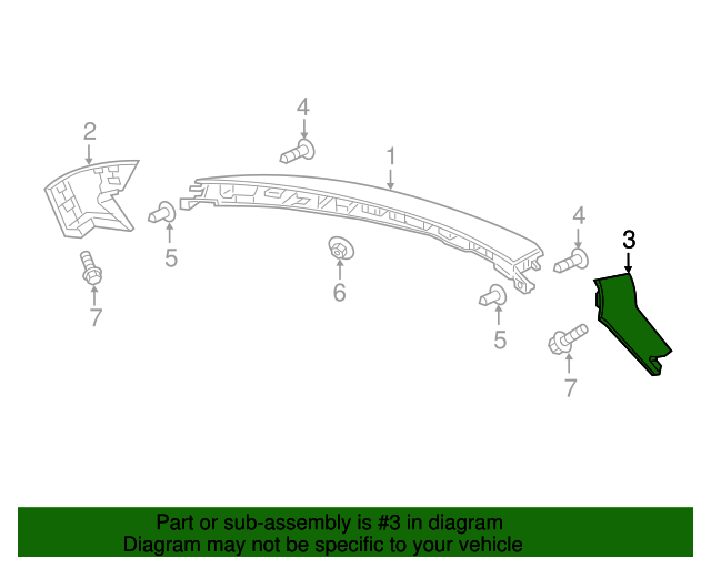 2015-2023 Nissan Murano Spoiler End 96033-5AA0A | Coulter Nissan Parts