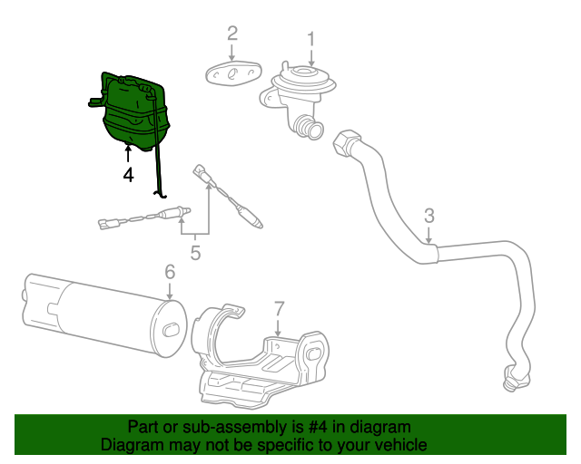 Ford 4C3Z-9E453-AA - Vacuum Reservoir - 1995-2007 Ford | OEM Ford Part