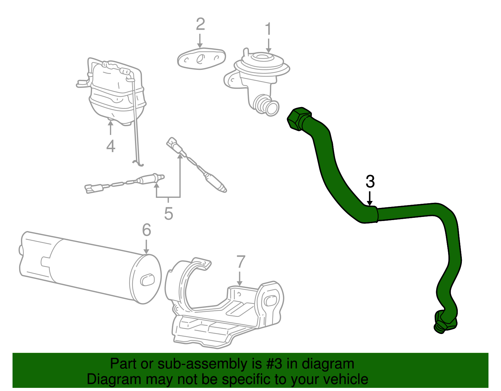 1C3Z-9D477-AA - 2000-2003 Ford Excursion - Egr Tube | My Ford Parts