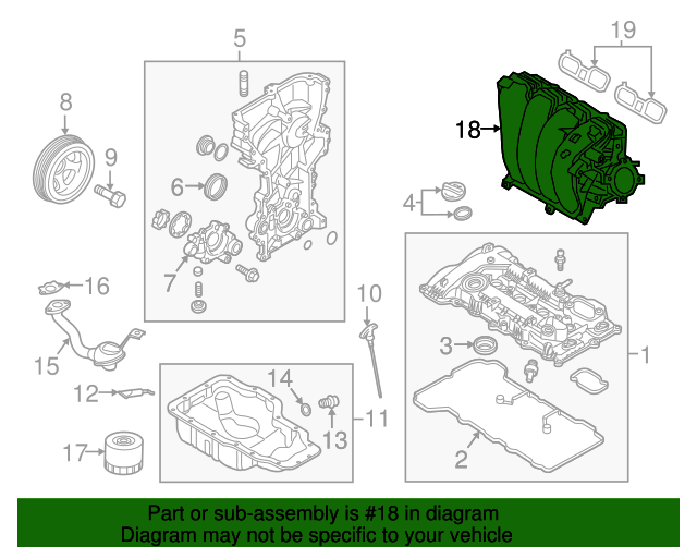 2014-2016 Kia Intake Manifold 28310-2E000 | OEM Parts Online