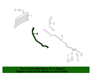 2004-2010 Ford Cooler Line 8C2Z-7890-B | TascaParts.com