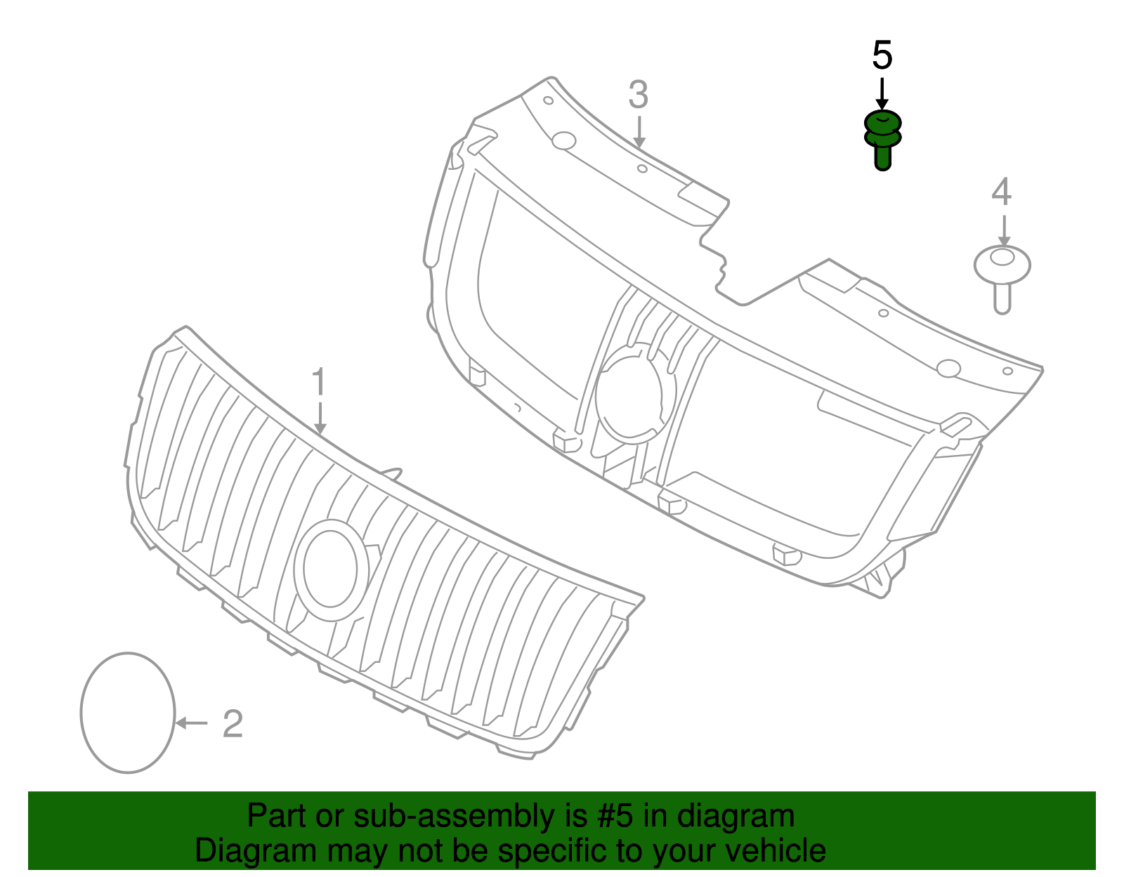 W705436-S300 - 2004-2025 Ford - Extension Panel Retainer | Ford OEM ...