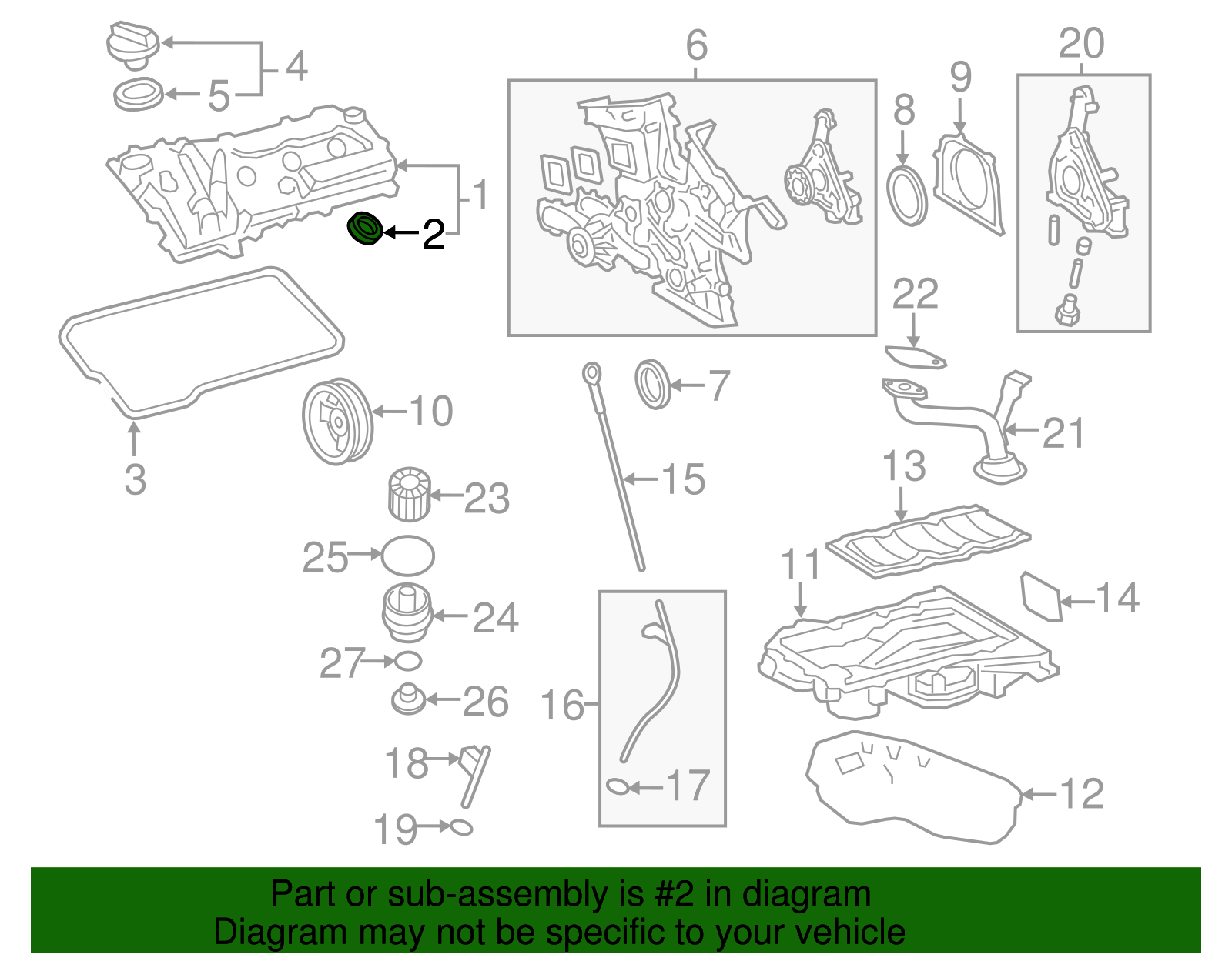 Genuine Toyota Engine Valve Cover Gasket part# 11159-0P010 for 2005 ...